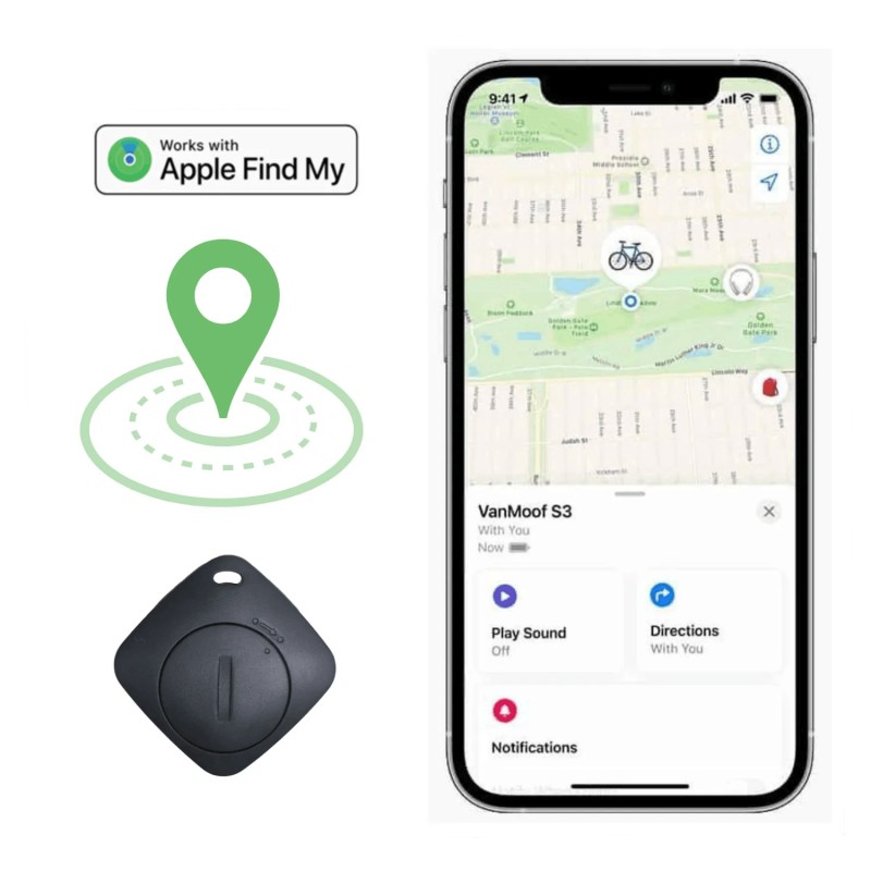 Mini Key Finder Apple Find My Smart Anti-lost Alarm iTag - MY-L2 ...